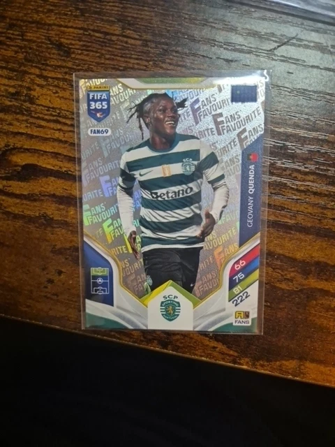 PANINI GEOVANY QUENDA Fifa 365 Adrenalyn XL 2025 2026 Fans Favourite ...