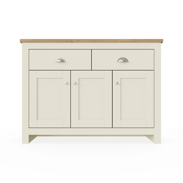 CREAM OAK LIVING Room Furniture Sideboard Storage Cabinet Cupboard £116 ...