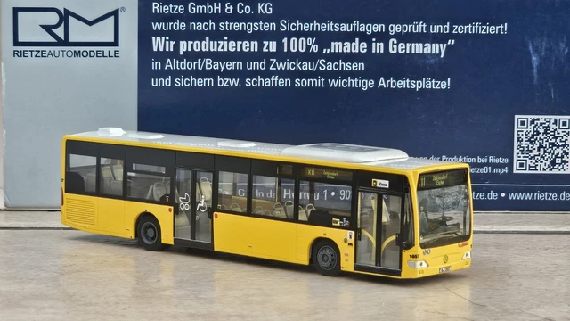 1:87/H0 RIETZE SOMO Ltd. Mercedes MB Citaro E4 Bus X11 BVG Berlin Wg ...