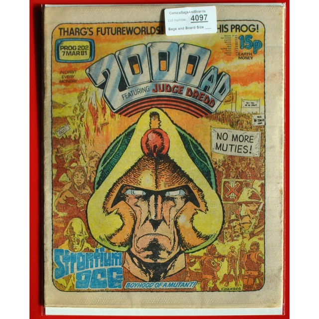 2000AD PROG 202 Judge Dredd Strontium Dog Comic Book 7 3 81 UK 1981 ...