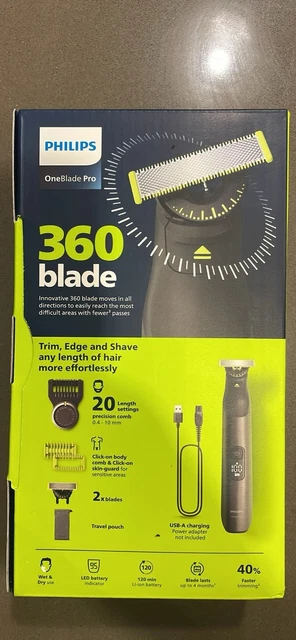 PHILIPS ONEBLADE PRO Rechargeable Cordless Wet Dry Electric Shaver ...