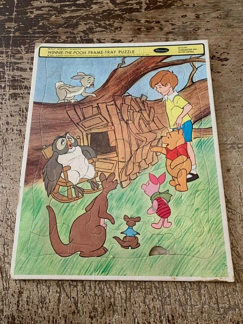 VINTAGE WHITMAN 1965 Winnie The Pooh Frame Tray Puzzle Number 4532 £6. ...
