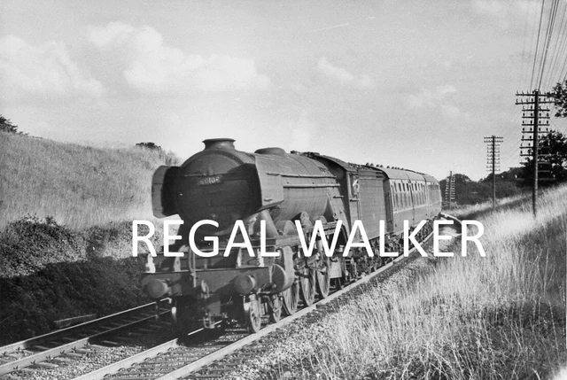 BRITISH RAIL RAILWAY Steam Photo 1960'S - A3 60106 "Flying Fox" Nr ...