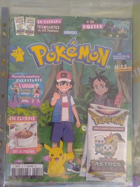 MAGAZINE POKEMON OFFICIEL Avec 2 Booster Epee Bouclier Astres Radieux ...