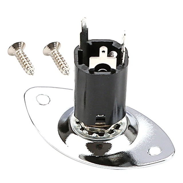 GUITAR MOUNT SOCKET Jack Threaded End Pin Acoustic Strap Adapter £5.85 ...