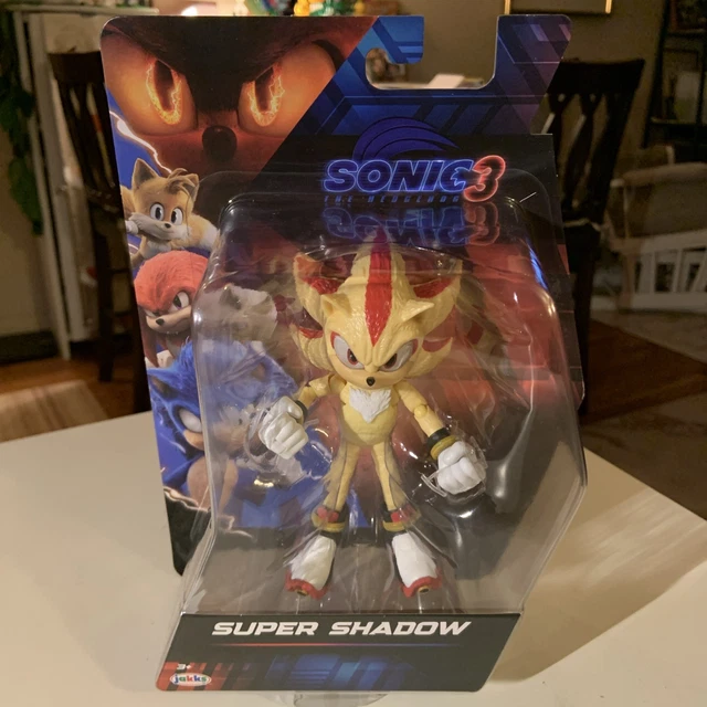 2025 SONIC THE Hedgehog 3 Movie Wave 3 SUPER SHADOW 5” Action Figure ...