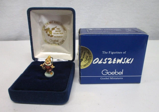DISNEY GOEBEL OLSZEWSKI Doc Snow White Seven Dwarfs miniature figurine ...