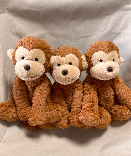 JELLYCAT FUDDLEWUDDLE MONKEY Retired Plush Toy Brand New w/Tags&Dust ...