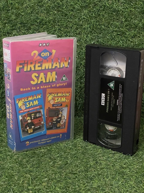 2 ON 1 Fireman Sam Back in a Blaze of Glory - BBC VHS Video 1996 £9.99 ...
