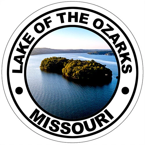 3X3 INCH ROUND Lake Of The Ozarks Missouri Sticker - decal hike camp ...