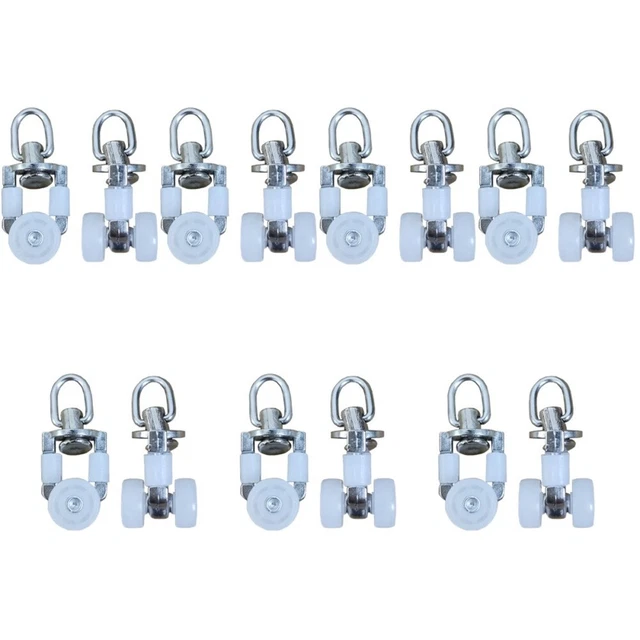 SET OF 7 Alloy Plastic Curtain Track Pulley Ceiling for Curtains £27.59 ...