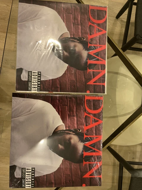 KENDRICK LAMAR DAMN Sealed 2 LP Red Opaque Vinyl & Signed Autograph ...