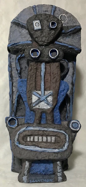 ISABELLE LANCHON REINE 3 art brut, outsider, singulier, peinture ...