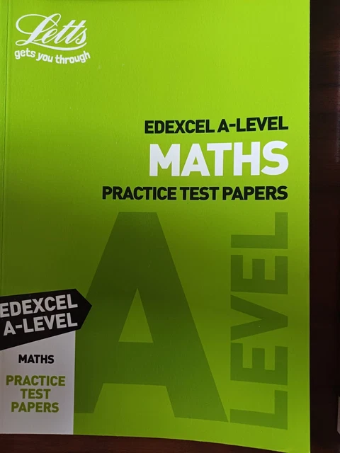 LETTS EDEXCEL A-LEVEL Maths Practice Test Papers £5.32 - PicClick UK