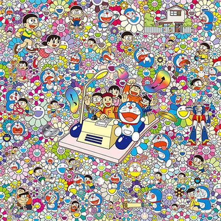 TAKASHI MURAKAMI DORAEMON Fujiko Fujio And Anywhere With Time Machine ...