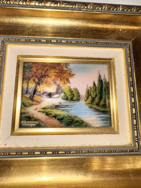 ANCIEN PETIT TABLEAU émaux Michel Bétourné Limoges EUR 35,00 - PicClick FR