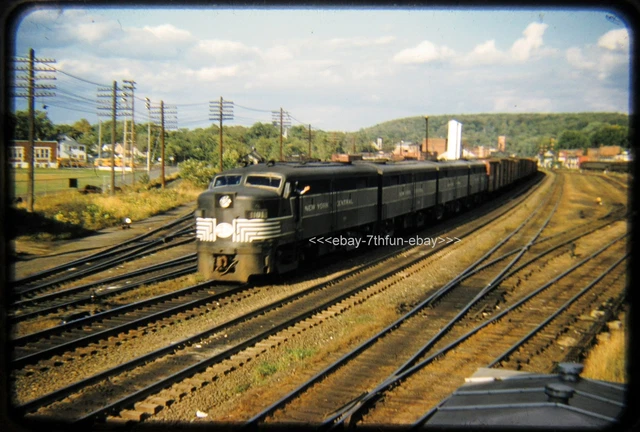 ORIGINAL RAILROAD SLIDE OSLD NYC X1101 Train BV-1 Chatham NY 9/13/56 ...