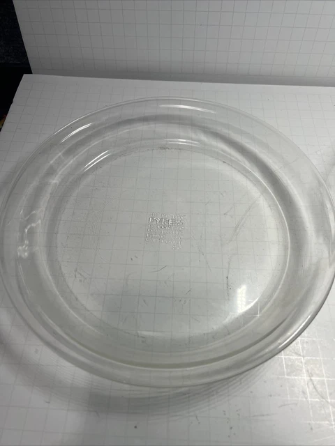 PYREX CLEAR GLASS Pie Pan #209 Dish Plate 9" inch Set of 2 32cm ...