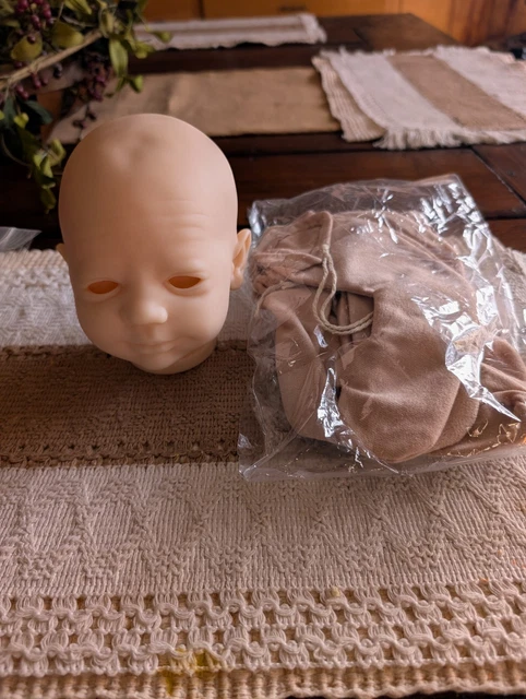 REALBORN STEVEN AWAKE Head W/ Cuddle Body No Limbs Makes 19" Reborn ...