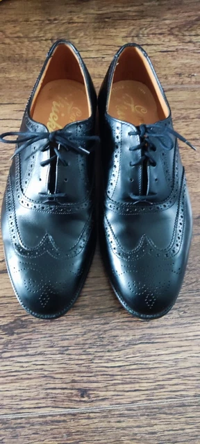 TRICKERS EPSOM CORNICHE BROGUE OXFORD CITY SHOE - BLACK Size 8.5 £177. ...