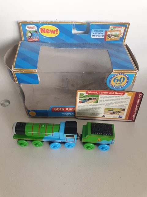 THOMAS THE TANK & Friends WOODEN 60TH YEAR ANNIVERSARY HENRY TRAIN £29. ...
