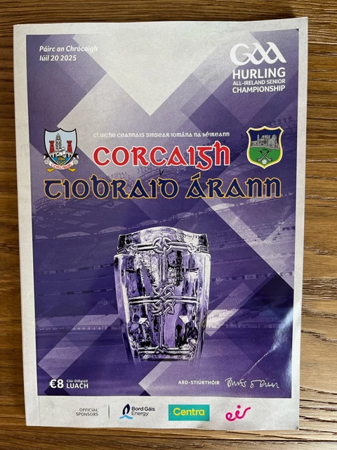 2025 GAA ALL Ireland Hurling Final Match Programme - Tipperary Edition ...