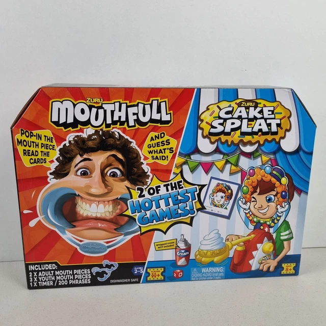 ZURU MOUTHFUL AND Cake Splat 2 Games In 1 New Never Used Christmas Gift ...