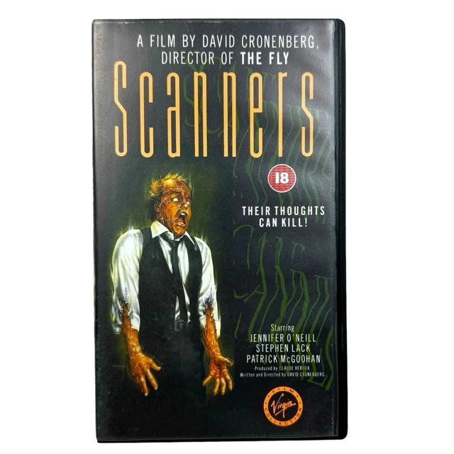 SCANNERS VIDEO VHS Movie Horror Film Vintage Horror Cert 18 1980 £9.99 ...