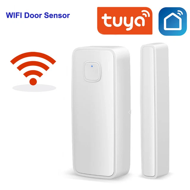 WIRELESS DOOR SENSOR Open/Close Detector Battery-Operated Burglar Alarm ...