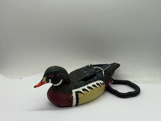 VTG WOOD DUCK Mallard Decoy Phone Telephone 841.127 by PF Product £61. ...