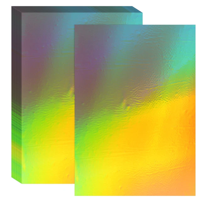 11.7X8.3& HOT STAMPING Foil Paper Sheet, 100 Sheets A4, Laser Gold £20. ...