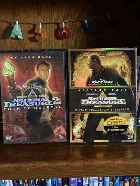 NATIONAL TREASURE 1 And 2 DVD Lot 2005 2008 Nicolas Cage $10.00 - PicClick