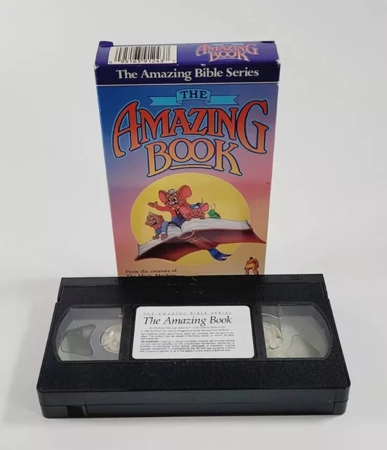 VINTAGE THE AMAZING Book VHS 1989 Amazing Bible Series Sunday School ...