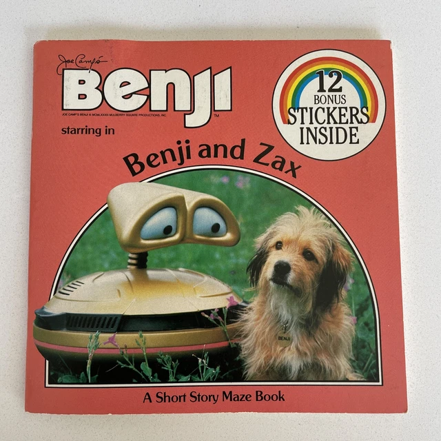JOE CAMP'S BENJI and Zax: A Short Story Maze Book avec 12 autocollants ...