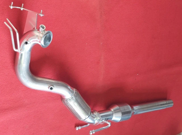 DOWNPIPE TUBO RIMOZIONE fap dpf Golf VI 6 1.6 TDI Catalizzatore 200 ...