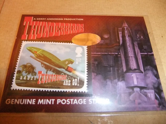 GERRY ANDERSON THUNDERBIRDS series 2 ARE GO FIRST CLASS STAMP CARD ...
