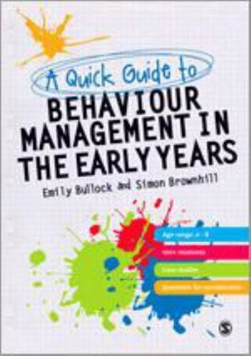 QUICK GUIDE TO Behaviour Management in The Early Years, Hardcover by ...
