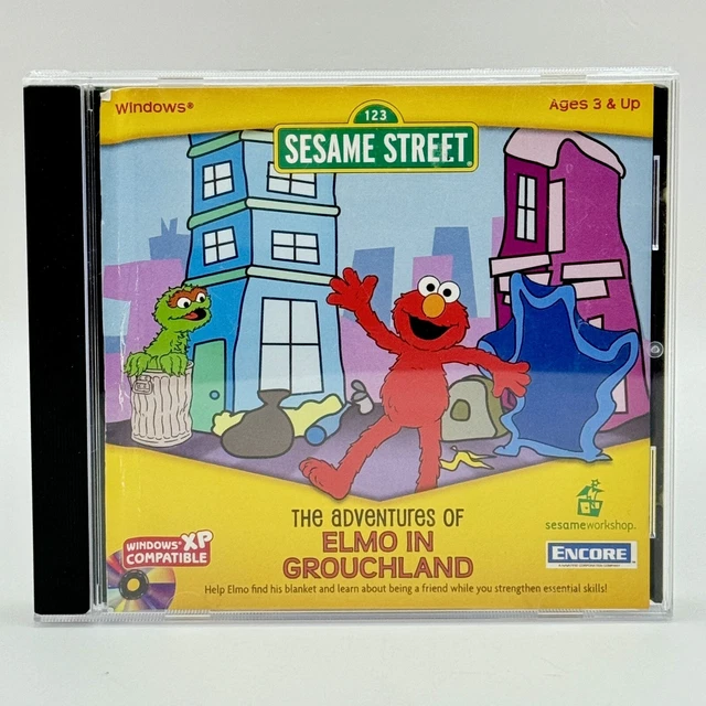 SESAME STREET THE Adventures of Elmo in Grouchland Mattel PC CD-ROM ...