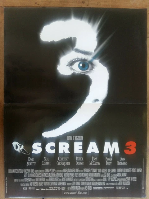AFFICHE SCREAM 3 Wes CRAVEN Horreur Epouvante David ARQUETTE 40X60cm ...