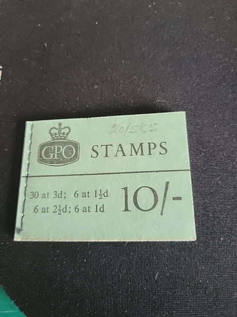 VINTAGE 1960S, GPO 3/- stamp booklet, complete. Good To Very Good ...