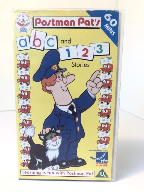 POSTMAN PAT'S ABC and 123 Stories VHS VIDEO TAPE (kids animation ...