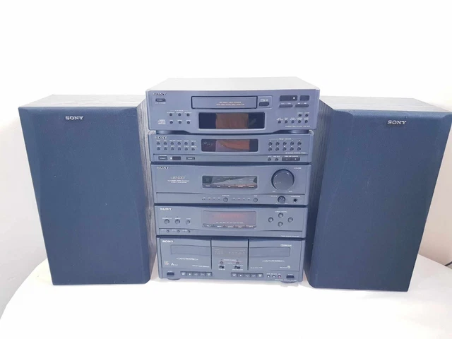 SONY LBT-D307 HIFI System CD RADIO TAPE Player + Speakers Top Of The ...