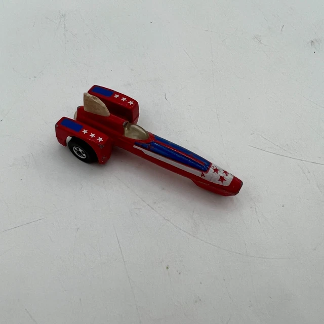 VINTAGE 1979 HOT Wheels Evel Knievel Red Rocket Car Red White Blue ...