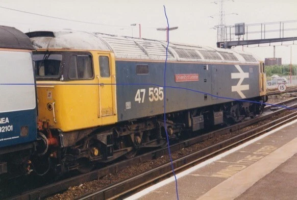 DIESEL TRAIN PHOTO Class 47 Railway Photograph 47535 Picture At ...