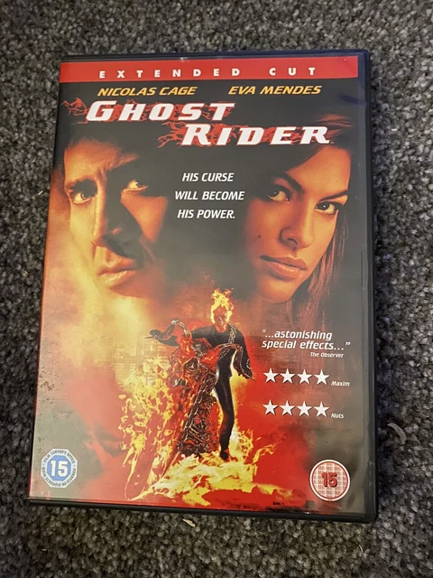 GHOST RIDER (EXTENDED Cut) DVD (2007) Nicolas Cage, Johnson (DIR) cert ...