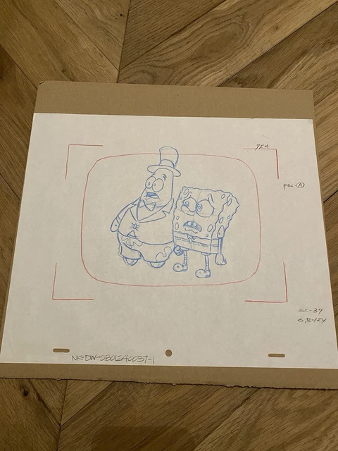SPONGEBOB SQUAREPANTS PRODUCTION Animation Drawing From Season 1 £103. ...