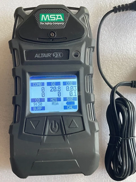 MSA ALTAIR 5X Multi Gas Detector - COMB, O2, CO,H2S,CO2,SO2。Monochrome ...