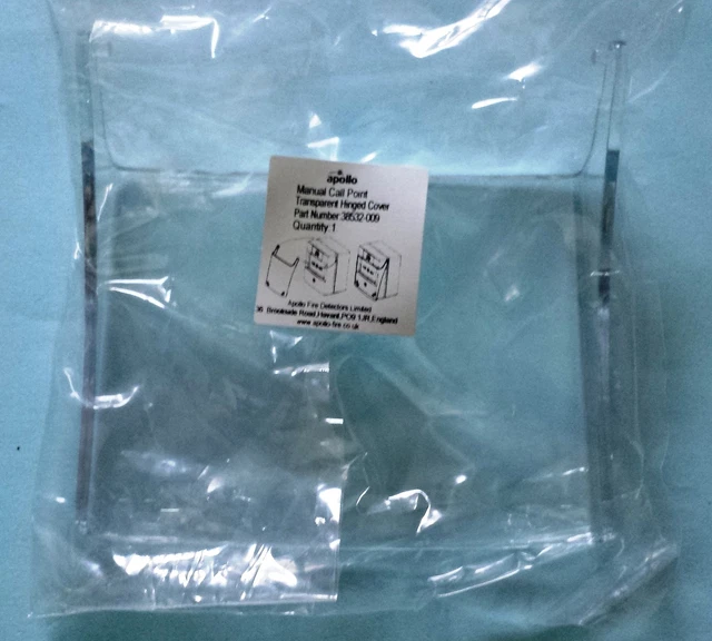 4 X APOLLO Fire Alarm Call Point Break Glass Covers New Style 44251-189 ...