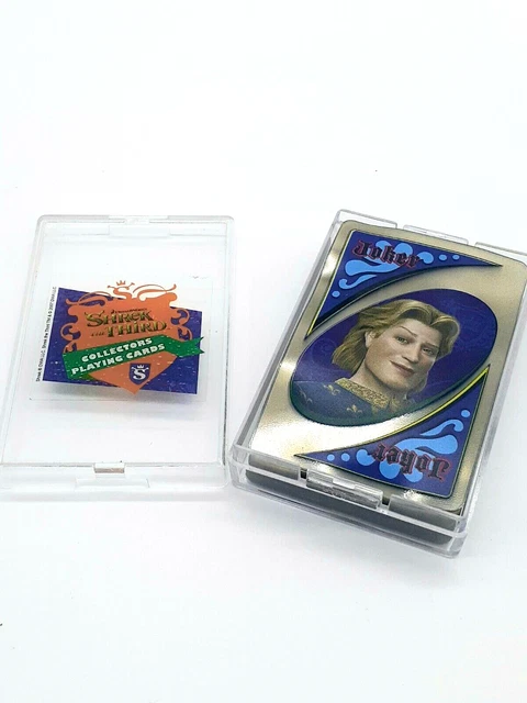 SHREK THE THIRD Waterproof Transparent Collector Playing Cards 2007 ...