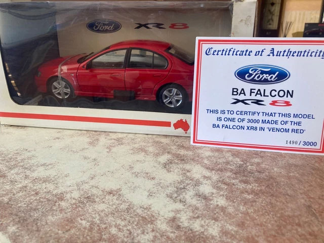 1:18 BIANTE FORD Ba Xr8 Sedan Venom Red $200.00 - PicClick AU